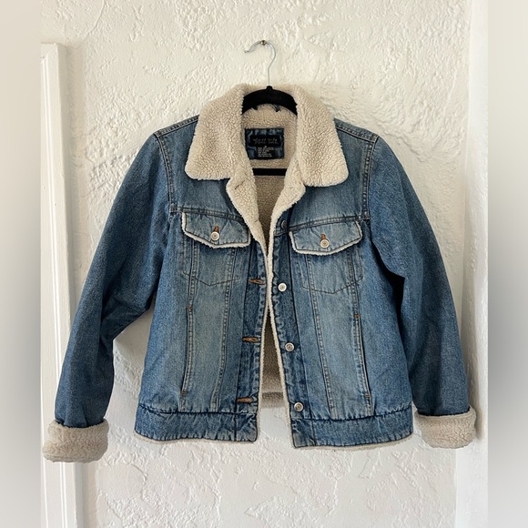 Jackets & Coats | Full Tilt Vintage Shearling Denim Jacket | Poshmark